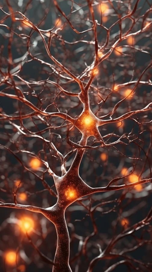 Close-Up of Neurons Transmitting Signals in Ultra-Realistic 8K High ...