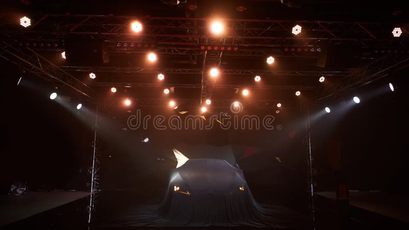 Close Up of a New Car Hidden Under Cover. Stock Photo - Image of cloth ...