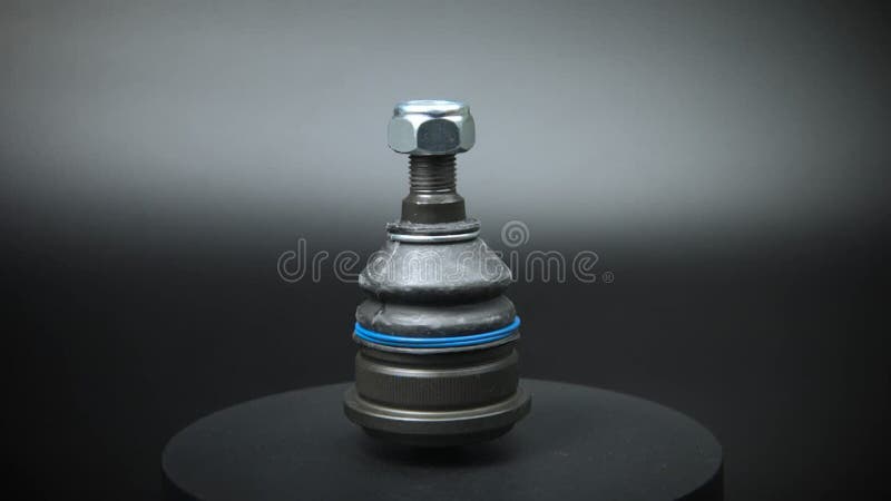 Close-up of a New Car Suspension Ball Joint on a Black Background ...