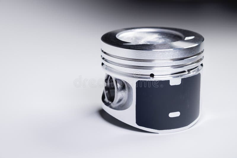 A Close-up Piston of an Internal Combustion Engine with Piston Rings ...