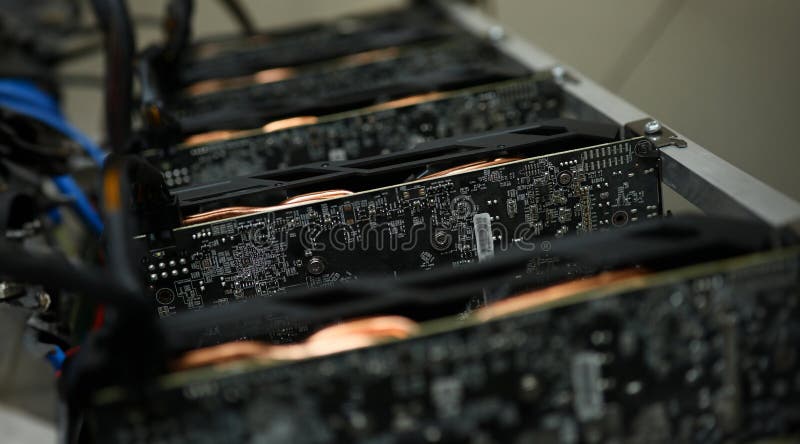 Close-up of New Modern Computer Motherboard with Installed Cpu Stock ...