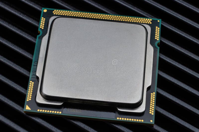 Close-up of a New Modern Processor for a Powerful Desktop Comput Stock ...