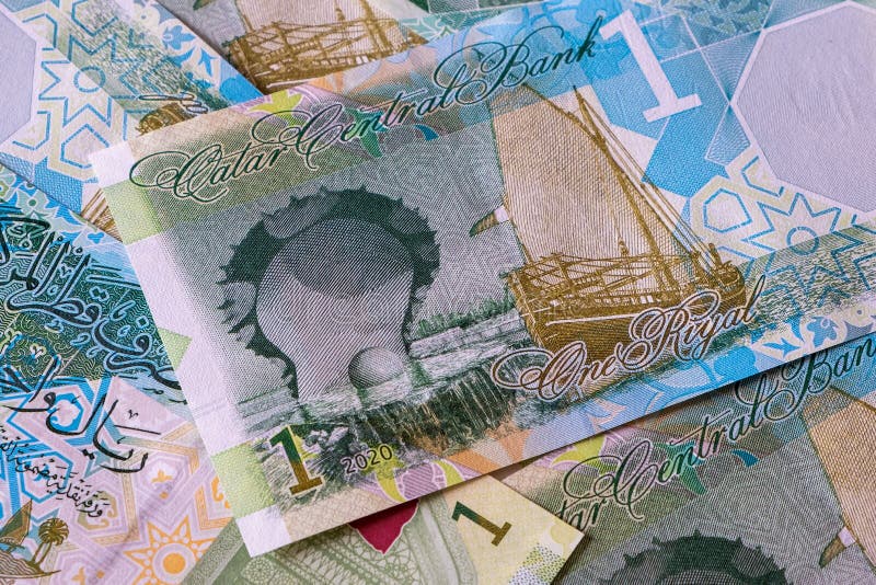New 1 Qatari Riyal Banknote Stock Image - Image of note, loan: 216542525