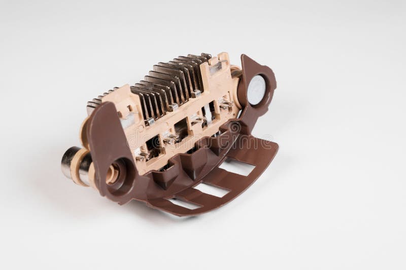 Close-up of a New Relay Regulator Equalizing the Voltage in the ...