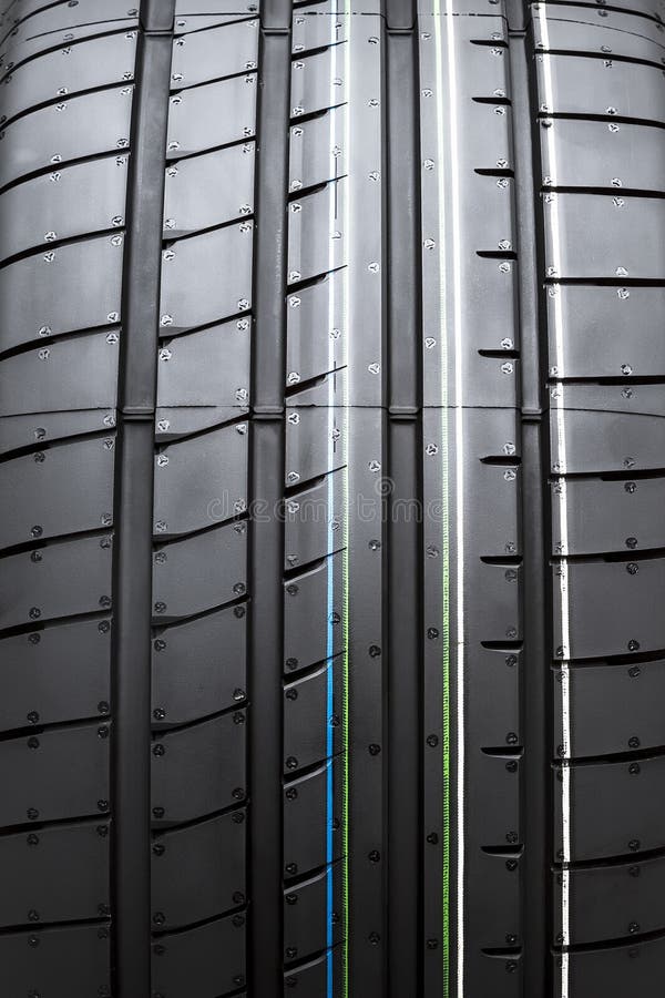 Close Up New Tyre Isolated on White Background Stock Image - Image of ...