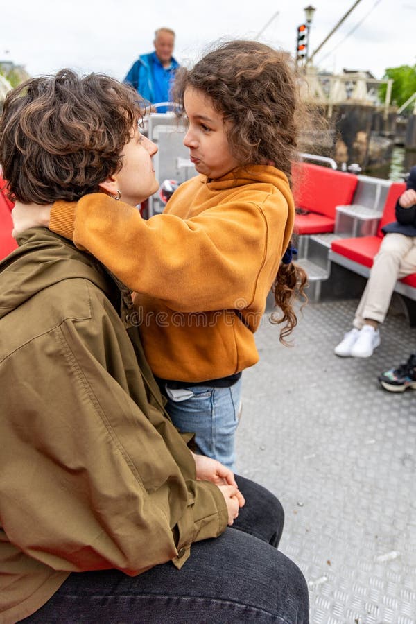 Close-up of Niece Hugging Her Aunt Stock Photo - Image of aunt ...