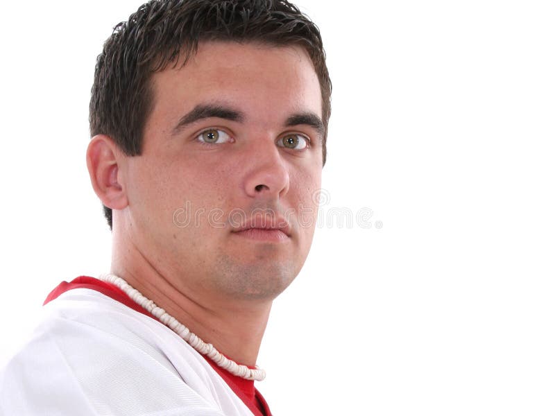 Close Up of Nineteen Year Old Man Stock Image - Image of male, college ...