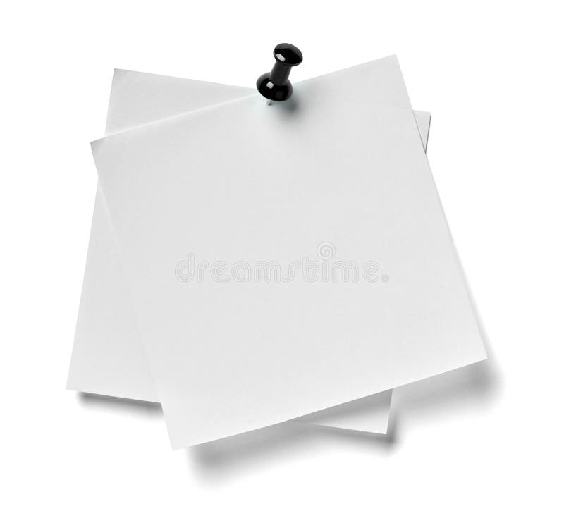 Note Paper Push Pin Message Stock Image - Image of isolated, notepaper ... Note Paper Push Pin Message Stock Image - Image of isolated, notepaper ...