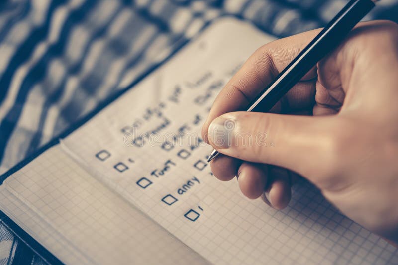 Close Up of Notepad with Handwritten Notes on Learning and Key Insights ...