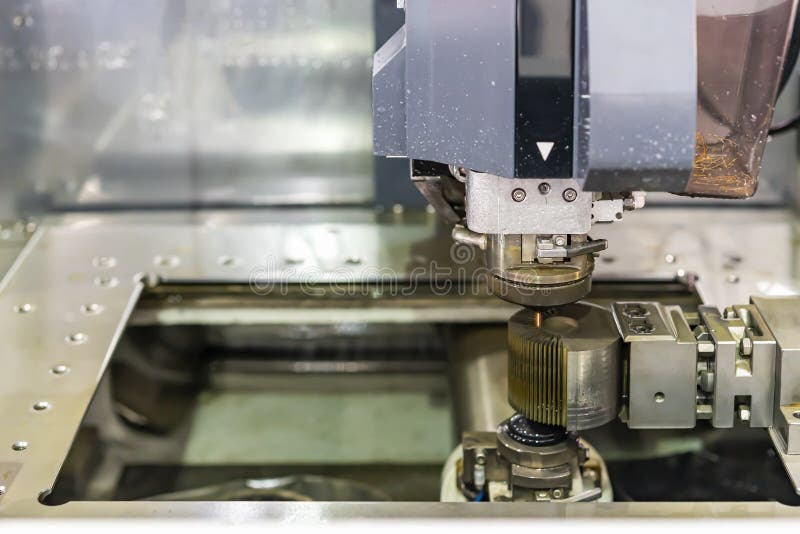 Close Up Nozzle and Wire Guide Control Feed Unit of High Technology and ...