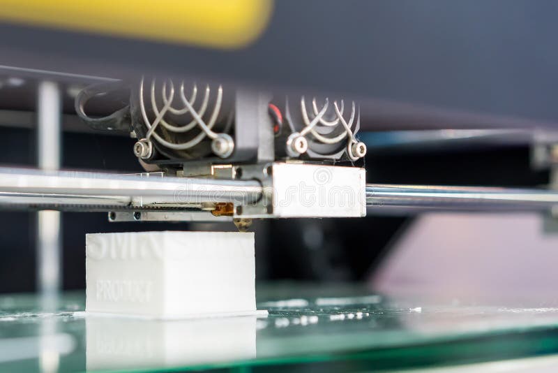 Close Up Nozzles of Modern High Precision and Technology 3d Printer ...