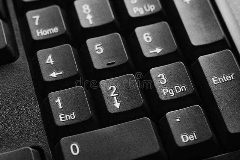 Number Keyboard of Computer Stock Image - Image of connection ...