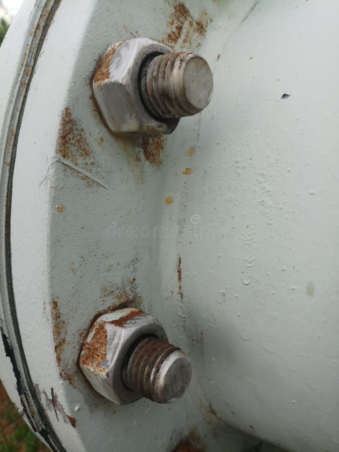 Close Up of Nut with Steel Rust. Stock Image - Image of steel, close ...