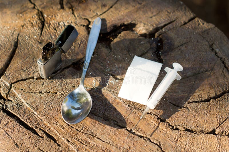 Close-up of Objects, Symbols of Drug Addiction Stock Image - Image of ...