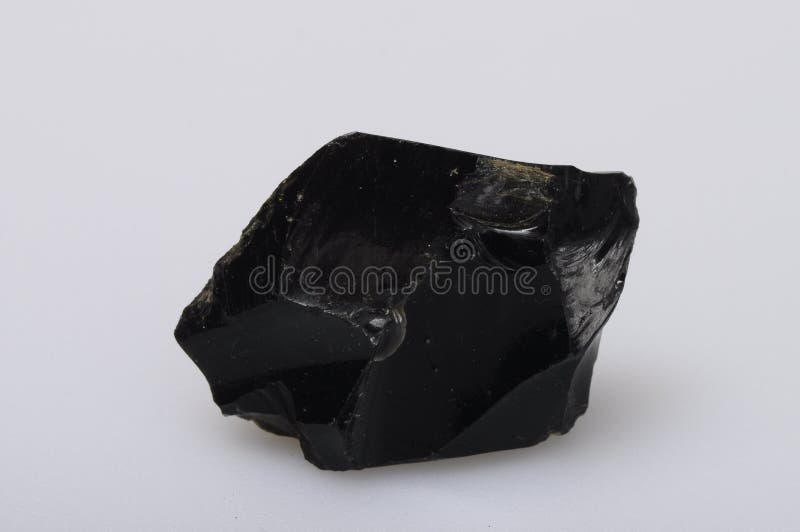 Close Up of an Obsidian Stone Stock Photo - Image of lava, silica: 38073478