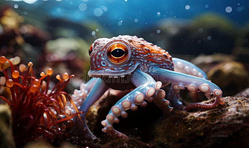 Close-Up of Octopus on Rock Stock Photo - Image of close, animal: 337486498