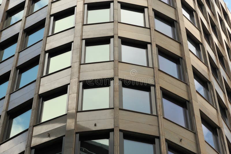 Close-up of Office Building Stock Photo - Image of building, banking ...