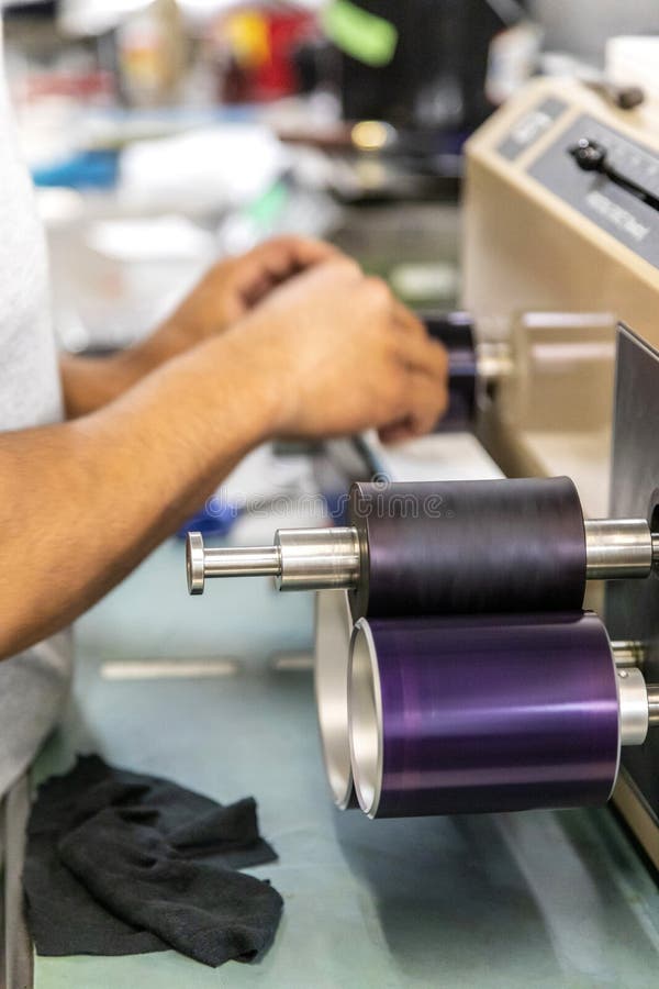 Printing Processes Industry Stock Image - Image of factory, machinery ...