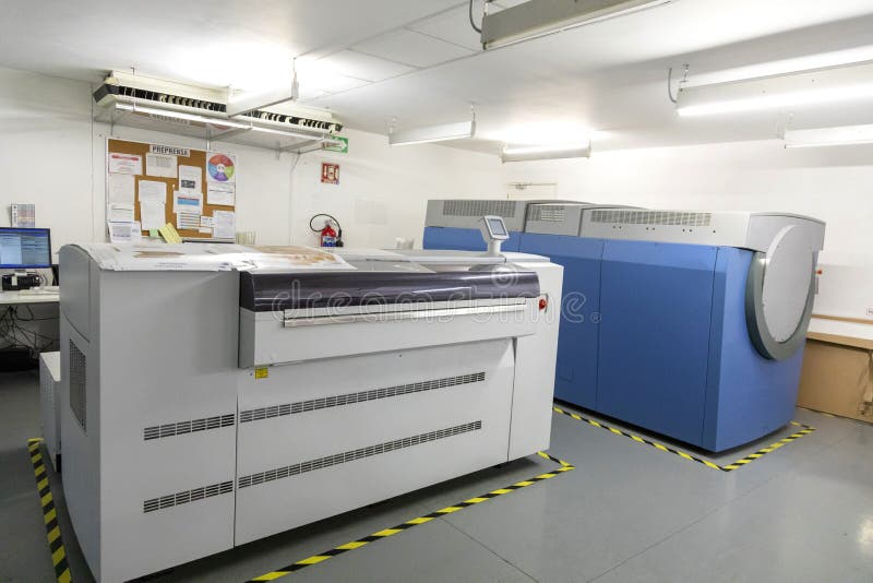 Printing Processes Industry Stock Image - Image of closer, industry ...
