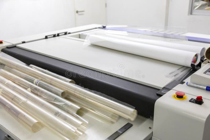 Printing Processes Industry Stock Photo - Image of indoor, metallic ...