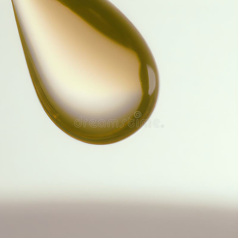 Close Up of Oil Drop. Generative AI. Stock Image - Image of design ...