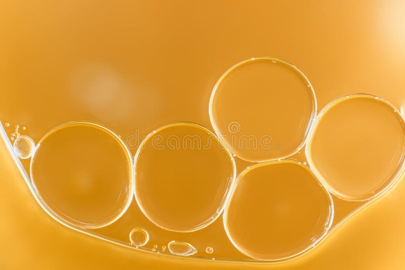 Oil Drops Floating in Water Abstract Multi Color Background. Stock ...