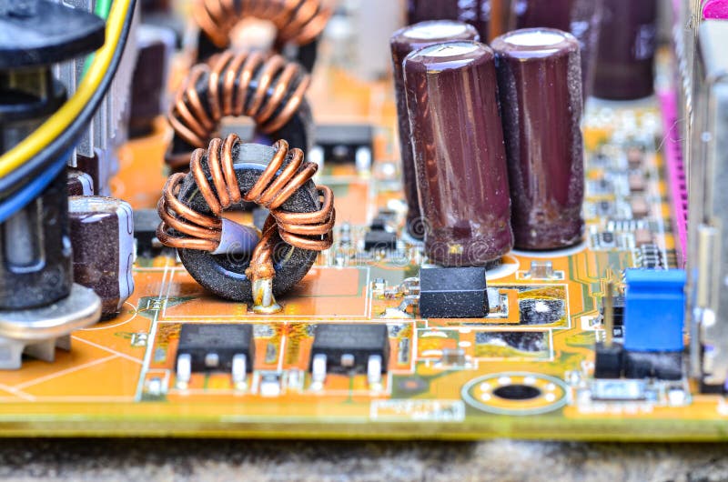 Old Amplifier Circuit Board Control Stock Photo - Image of electronic ...