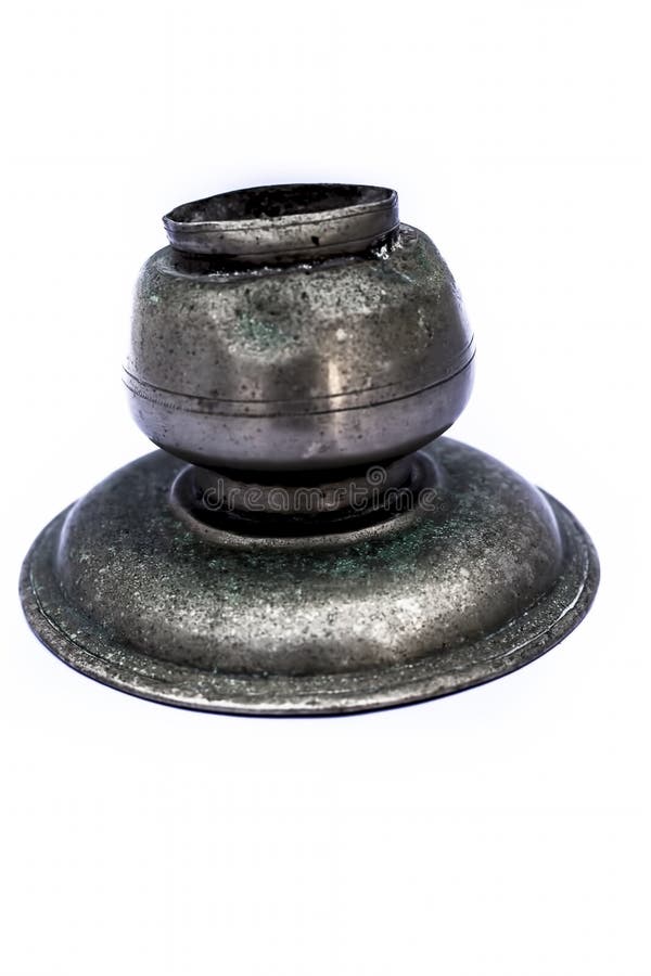 Close Up of Old Ancient Vessel or Utensil or Container or Isolated on ...