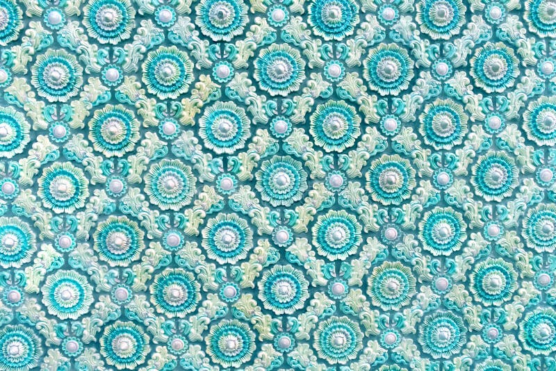 Old Art Wall Texture with Design Seamless Patterns in Temple Background ...