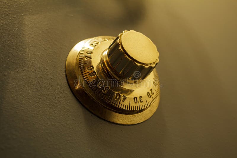 Close-up of an Old Bank Safe with Combination Lock Stock Photo - Image ...