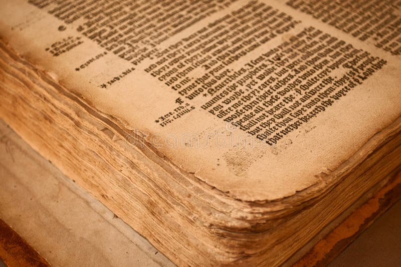 Worn pages in old book stock photo. Image of bible, manuscript - 30754838
