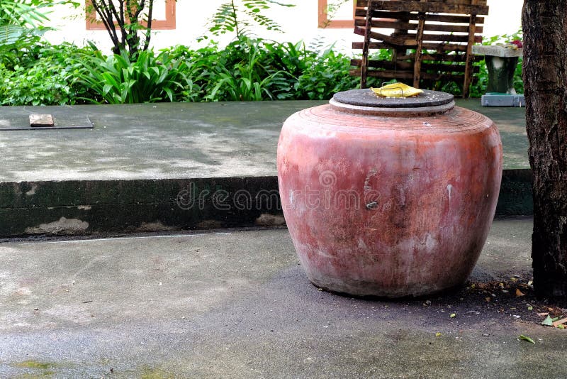 Close Up Old Big Earthen Jar. Stock Photo - Image of container, culture ...