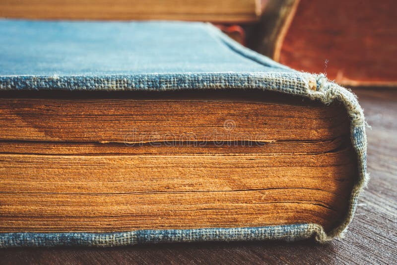 Close-up of an Old Book. Knowledge and Wisdom. Stock Photo - Image of ...