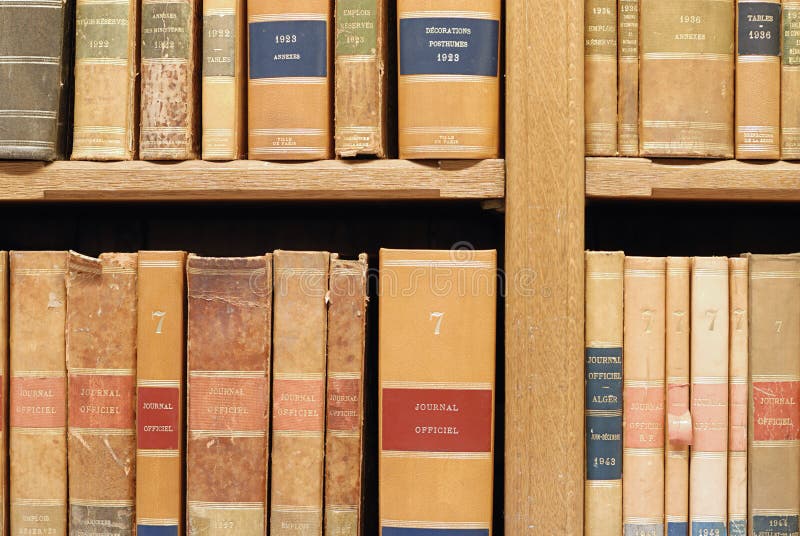 Close-up on Old Books in Library Stock Photo - Image of spine, paris ...