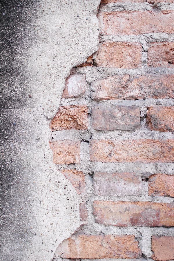 Old Brick Texture with Decayed Patterns on Urban Concrete Wall for ...