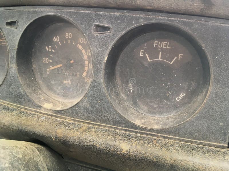 Old car meter stock image. Image of ancient, automobile - 96362081