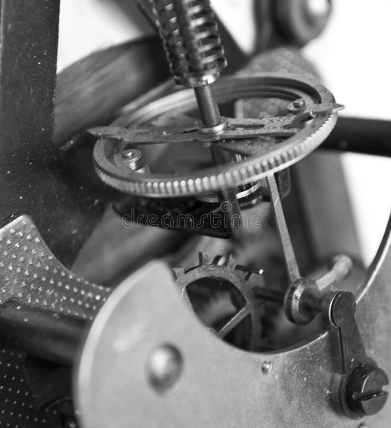 Close-up of Old Clock Mechanism with Gears Stock Photo - Image of ...