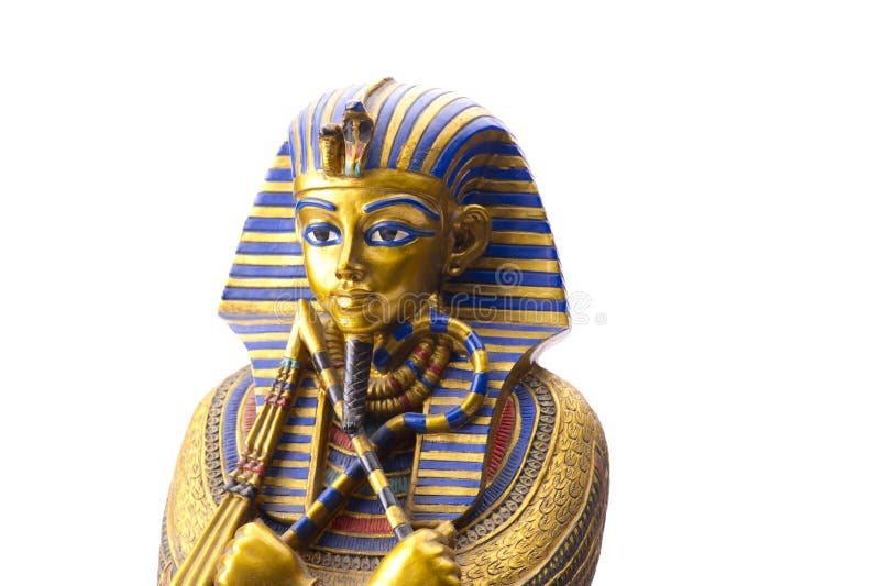 Close Up Old Egyptian Pharaoh Statue Stock Photo - Image of faraon ...