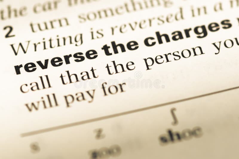 Close Up of Old English Dictionary Page with Word Reverse the Changes ...