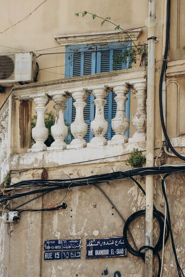 Old Facades in the Achrafieh District in Beirut Stock Image - Image of ...