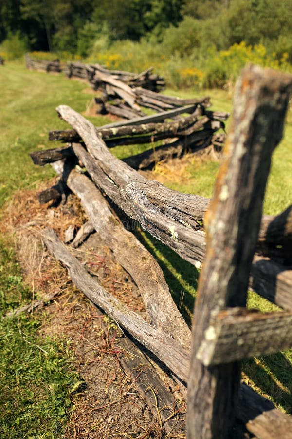 Close Up on Old Falling Apart Split Rail Wood Fence Stock Image - Image ...