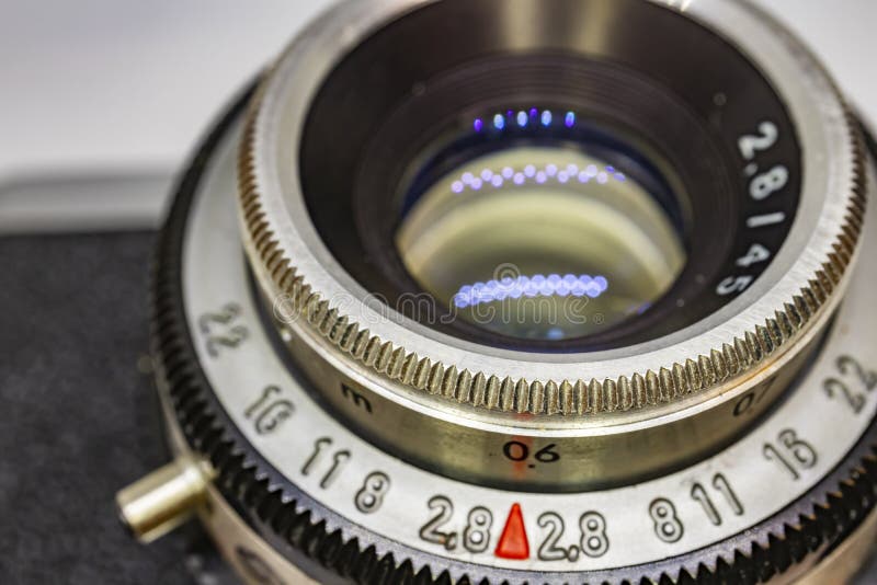Old-fashioned Camera and Lens Stock Image - Image of collection, detail ...