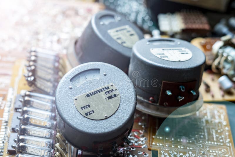 Close Up of Old-fashioned Electric Scale Board Indicator Analog D Stock ...