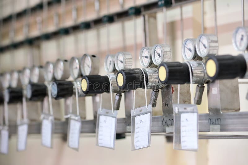 Close-up of Old Gate Valve Stack Stock Image - Image of equipment ...