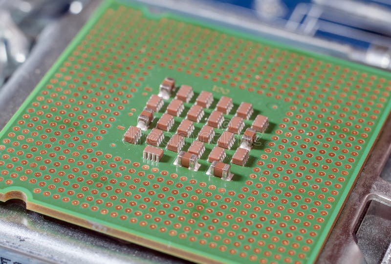 Close Up of Old Laptop Notebook Cpu Socket Stock Image - Image of ...