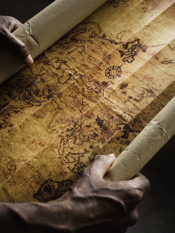 Close up of a old map stock photo. Image of cartography - 220961030