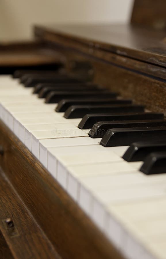 Vintage Old Piano and Sheet of Music Notes Stock Photo - Image of paper ...