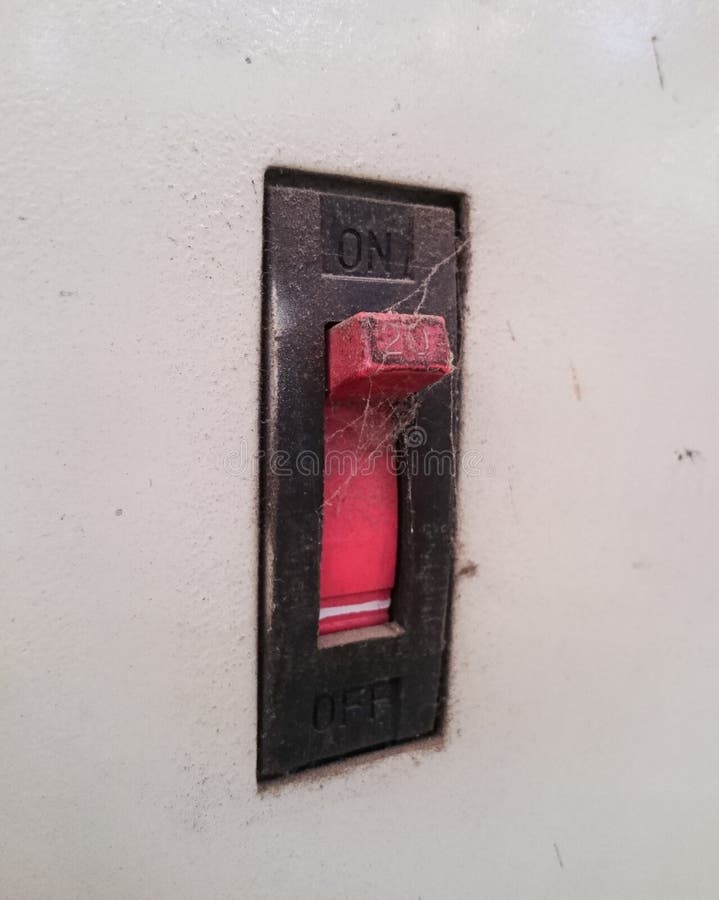 Close Up Old Power Breaker Switch. Stock Photo - Image of circuit ...