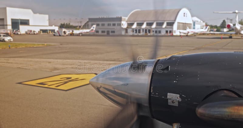 Close Up of Old Propeller Jet Starting Stock Footage - Video of startup ...