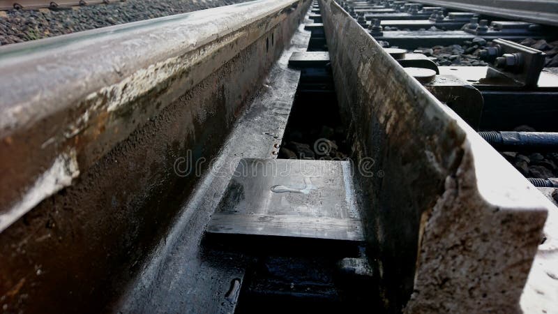 Close-up of an Old Railroad Connection Stock Photo - Image of determine ...